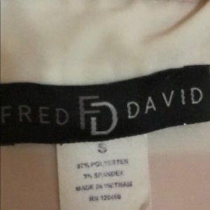 Fred David | Tops | Fred David White Button Up Blouse | Poshmark